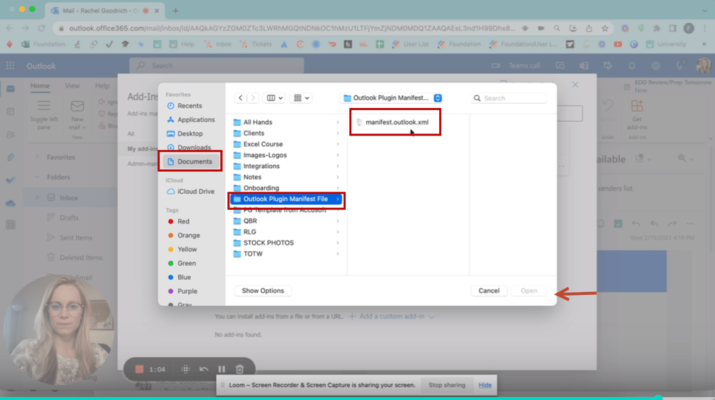How to Import an XML Manifest File For The Outlook Plugin Into Your Outlook Account
